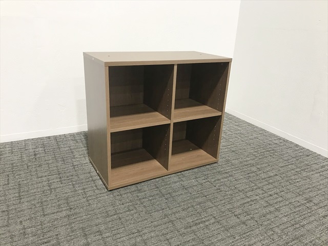 オープン書庫 2列2段 セルボ 木製キャビネット[オフィスコム][中古]|オープン書庫-書庫・収納 オフィス家具（中古）通販ならHappy（ハッピー）