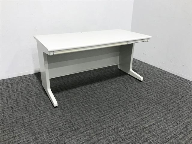 平デスク LAタイプ 引出し付 RY-T147 WH[プラス][中古]|平デスク-デスクの販売・通販サイト オフィス家具のハッピー