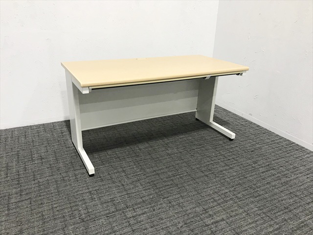 平デスク フラットライン 引出し付 SP-T147 WM[プラス][中古]|平デスク-デスクの販売・通販サイト オフィス家具のハッピー