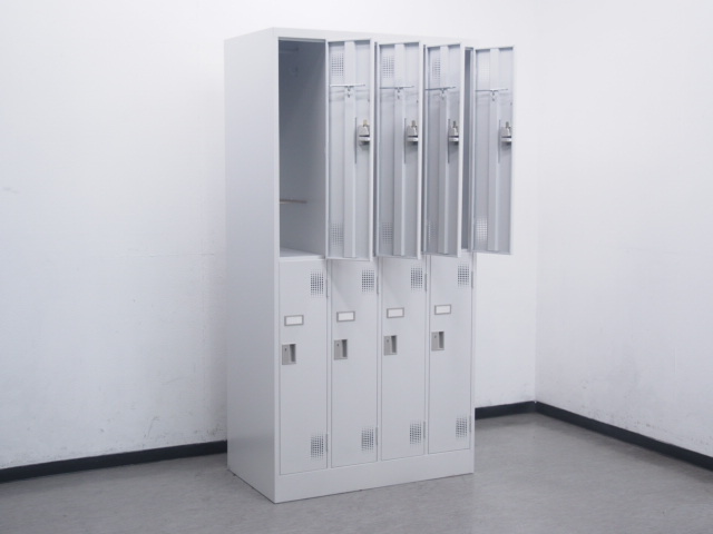 8人用ロッカー 豊国工業 TLK-S8[-][新古品]|ロッカー-ロッカーオフィス家具（中古）通販ならHappy（ハッピー）