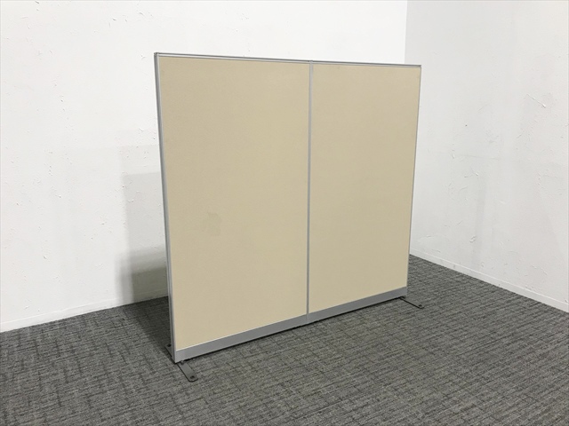 自立パーティション 2連 折りたたみ不可[-][中古]|自立パーティション-パーティションオフィス家具（中古）通販ならHappy（ハッピー）